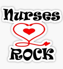 Nurses Rock Stickers | Redbubble