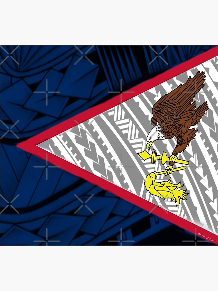 "American Samoa Tribal Flag " Poster for Sale by MARIALOSA P | Redbubble