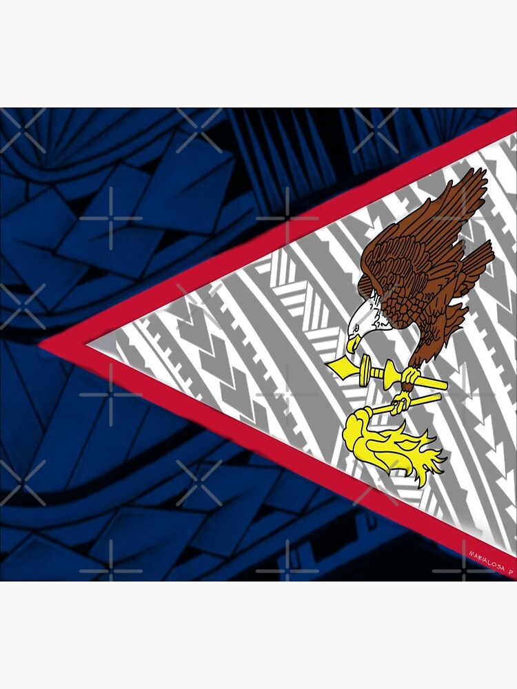 "American Samoa Tribal Flag " Sticker for Sale by MarialosaP | Redbubble