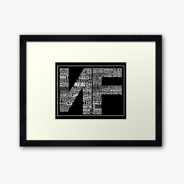 "NF - Word Collab Design (The Search)" Framed Art Print for Sale by ...