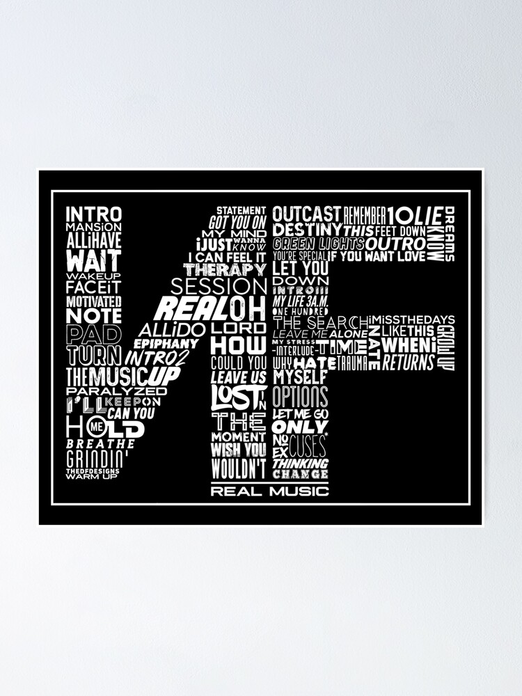 "NF - Word Collab Design (The Search)" Poster for Sale by TheDFDesigns ...