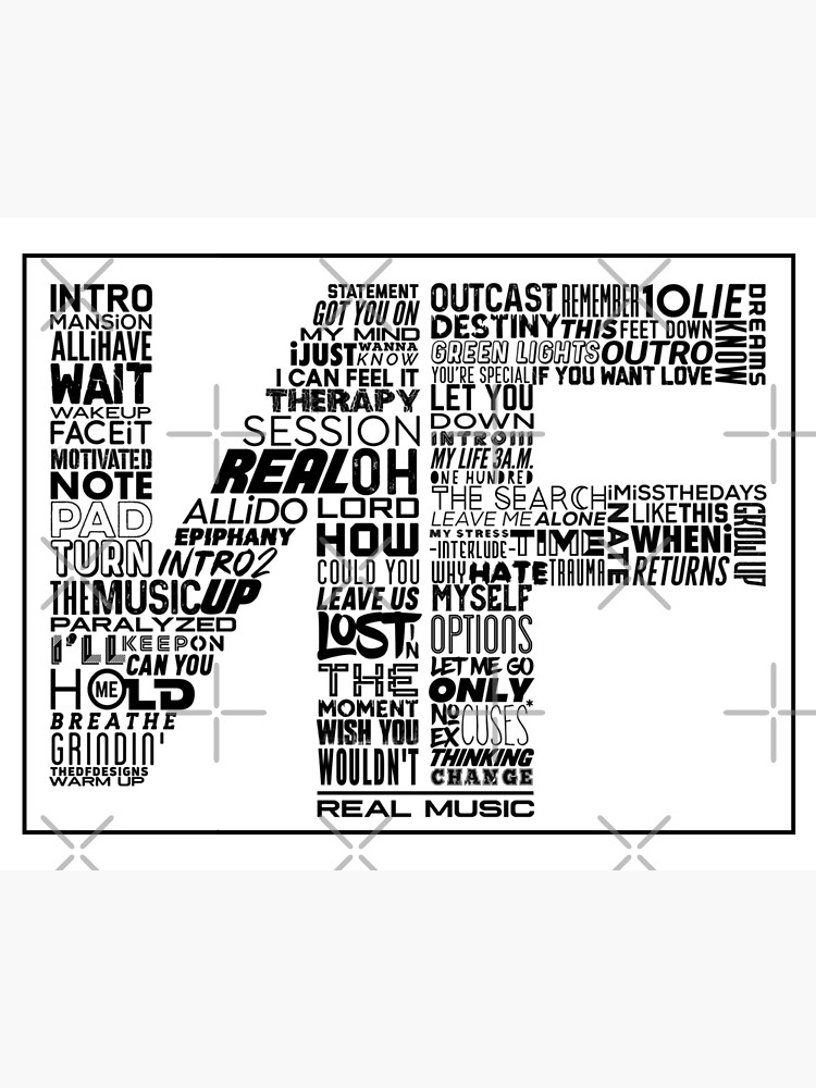 "NF - Word Collab Design (The Search)" Poster for Sale by TheDFDesigns ...