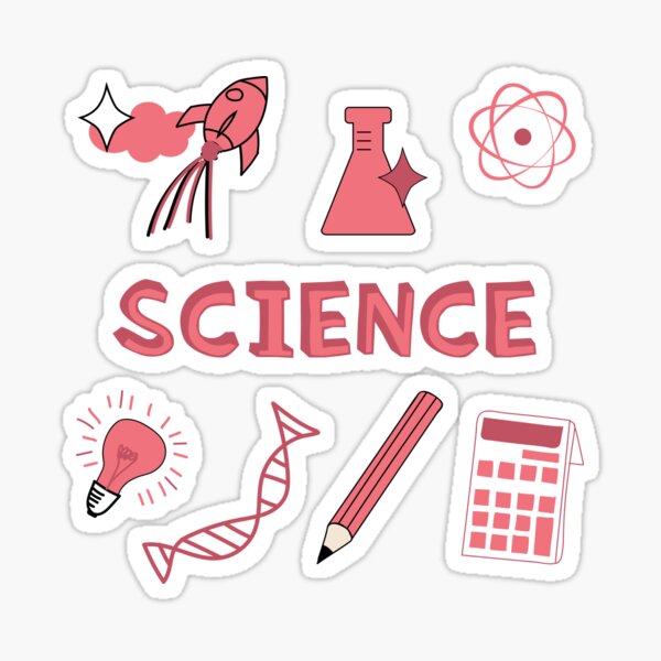 "Coral Science School Subject Sticker Pack" Sticker for Sale by The ...