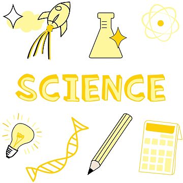 "Light Yellow Science School Subject Sticker Pack" Poster for Sale by ...