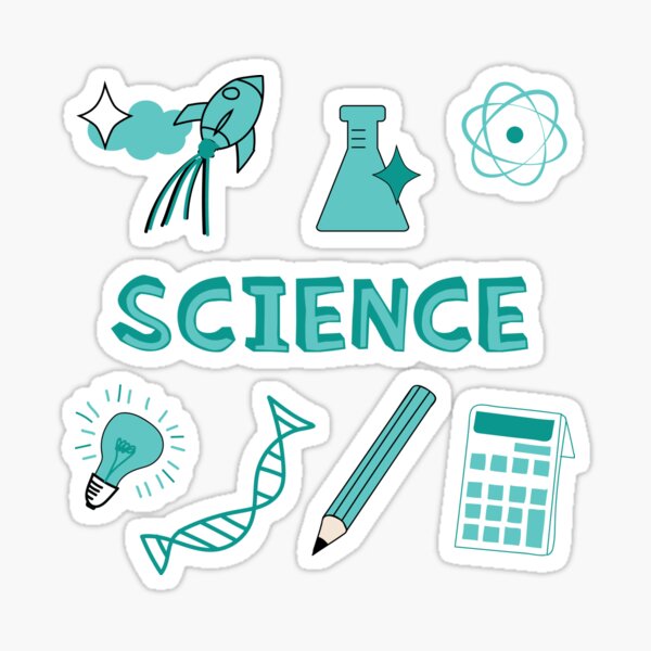 "Teal Science School Subject Sticker Pack" Sticker for Sale by The ...