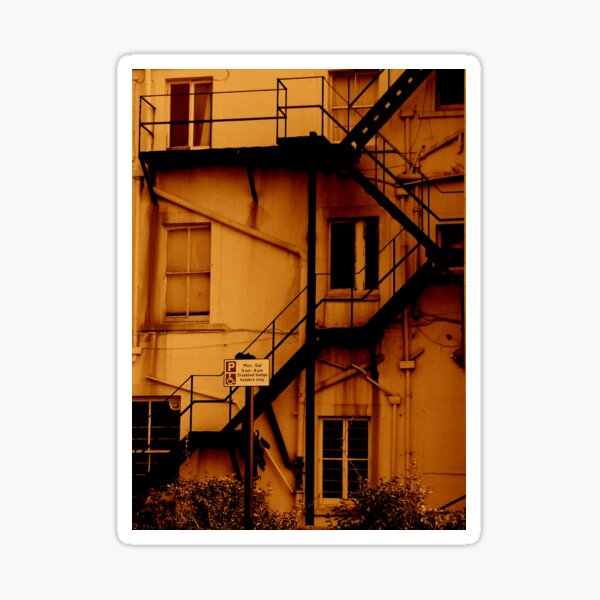 "Fire Escape" Sticker for Sale by duncandragon | Redbubble