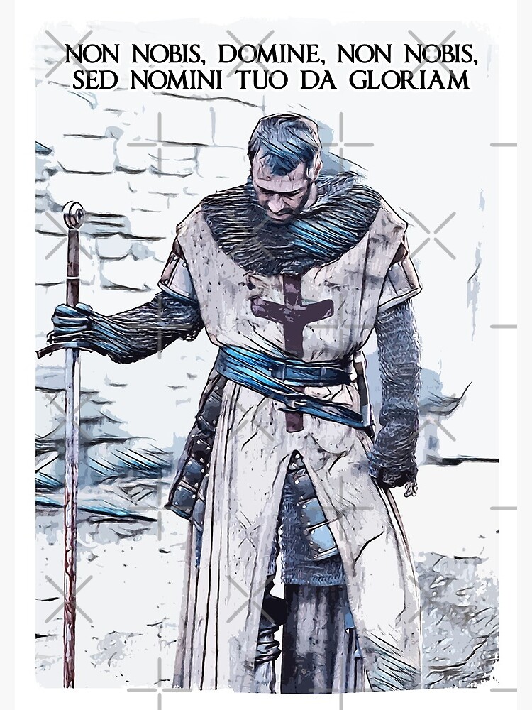"Knights Templar motto / The crusader / abstract captivating portrait ...