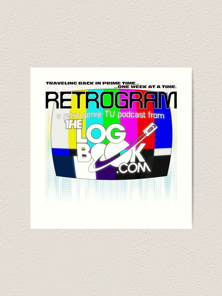 "Retrogram Color Bars & Logo" Art Print by thelogbook | Redbubble