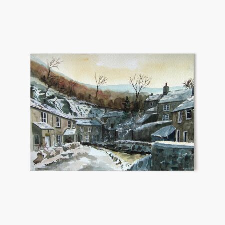 Winter On Castleton" - Cottages, Castleton, Derbyshire Peak District ...