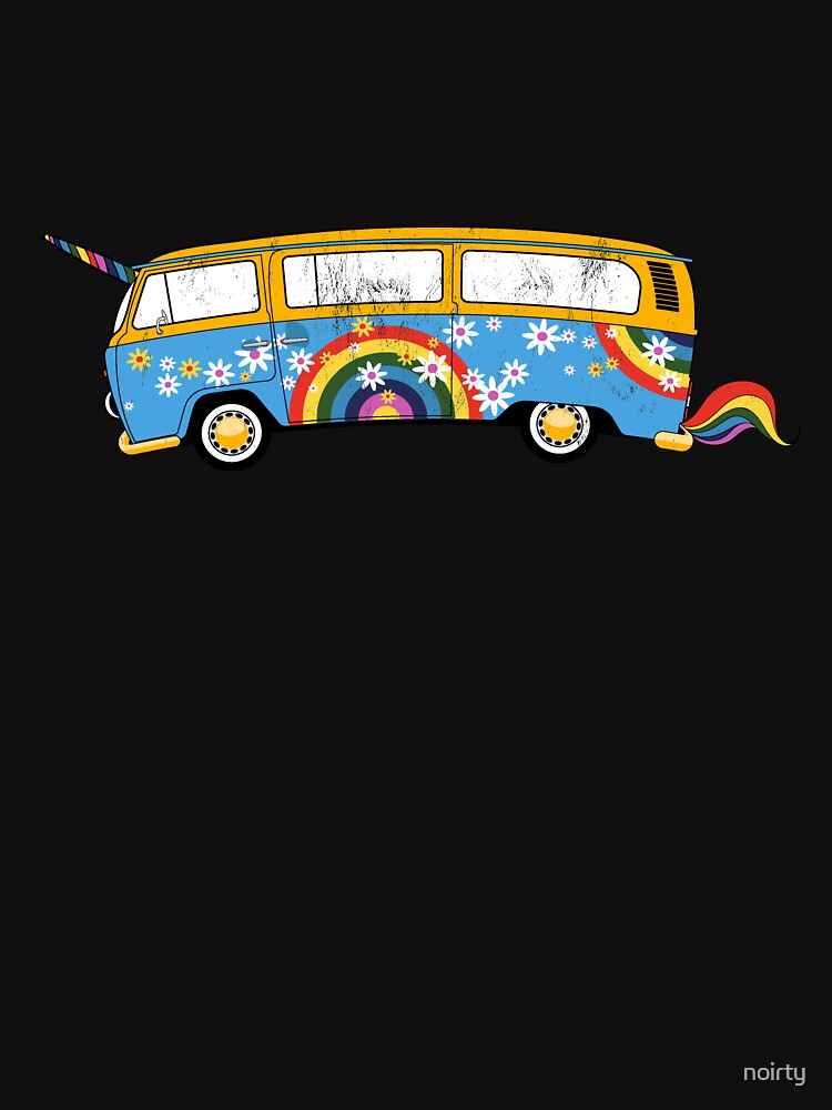 "Cute Unicorn Van In Rainbow Colors For Girls Design" T-shirt for Sale ...