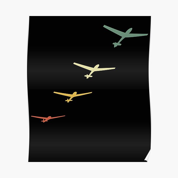 "Glider Glider Launch Vintage Retro" Poster for Sale by withpassion ...