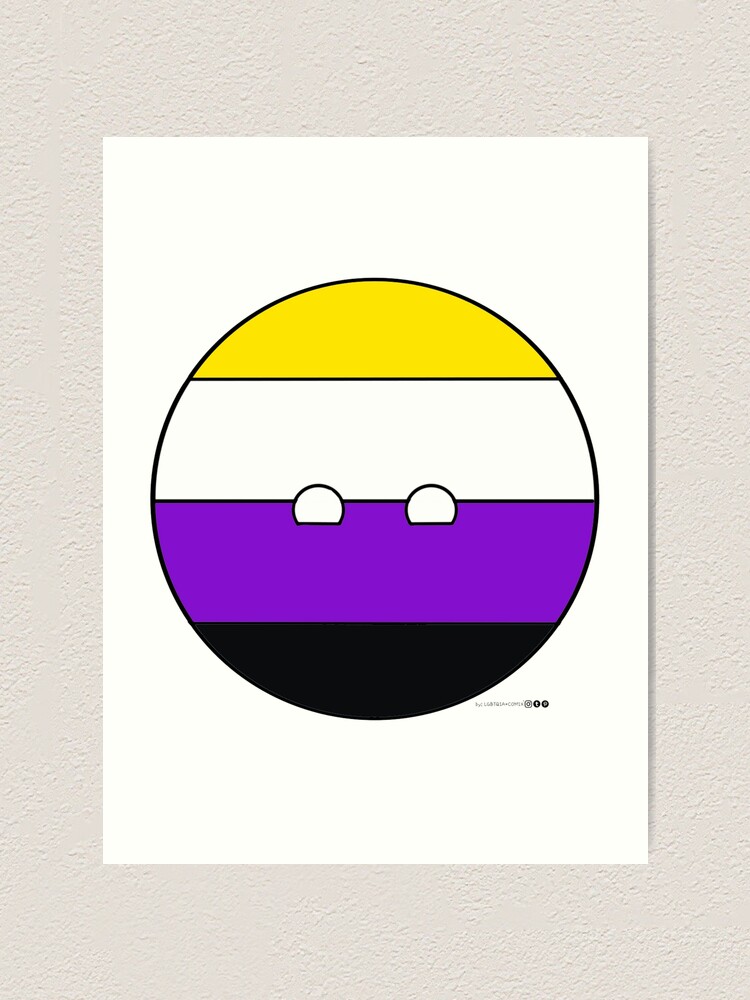 "Non-Binary Face" Art Print for Sale by LGBTQIACOMIX | Redbubble