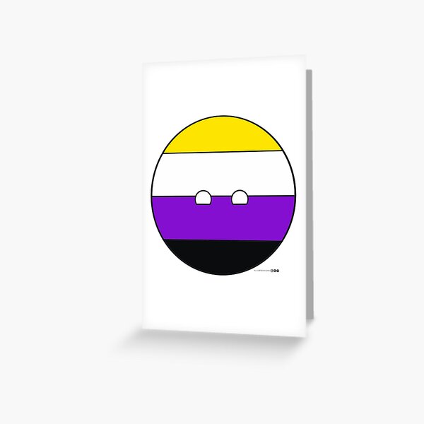 "Non-Binary Face" Greeting Card for Sale by LGBTQIACOMIX | Redbubble