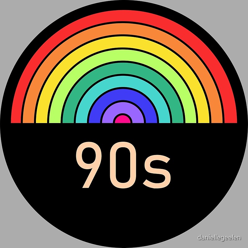 "Retro rainbow 90s" by daniellegeelen | Redbubble