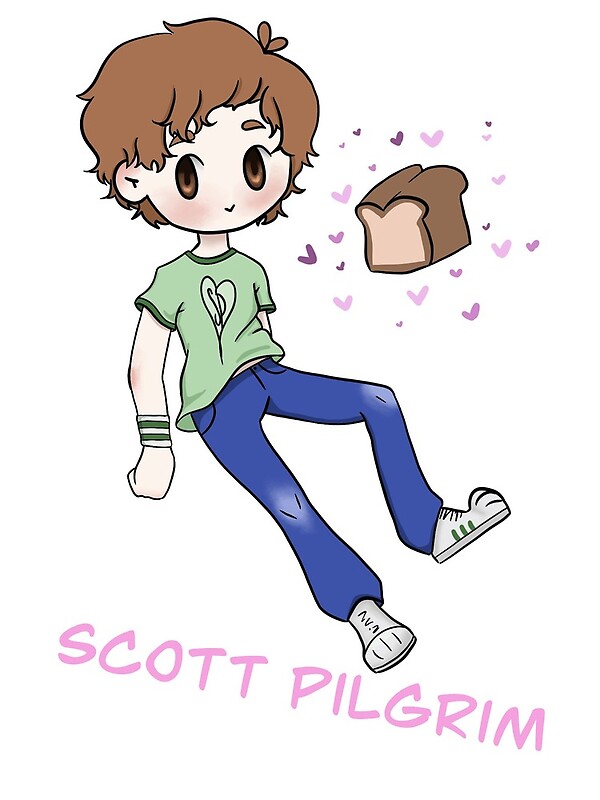 "chibi of scott pilgrim" by Arty-Beano | Redbubble