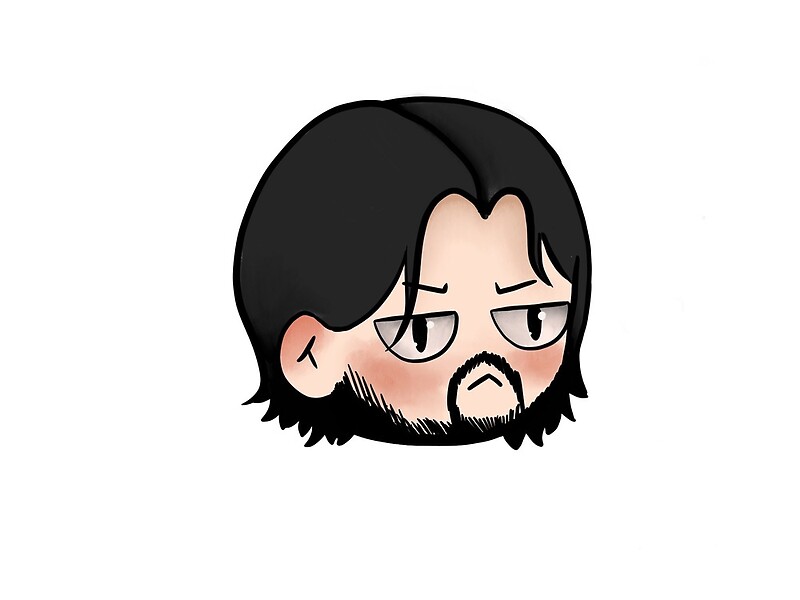 "chibi of john wick" by Arty-Beano | Redbubble
