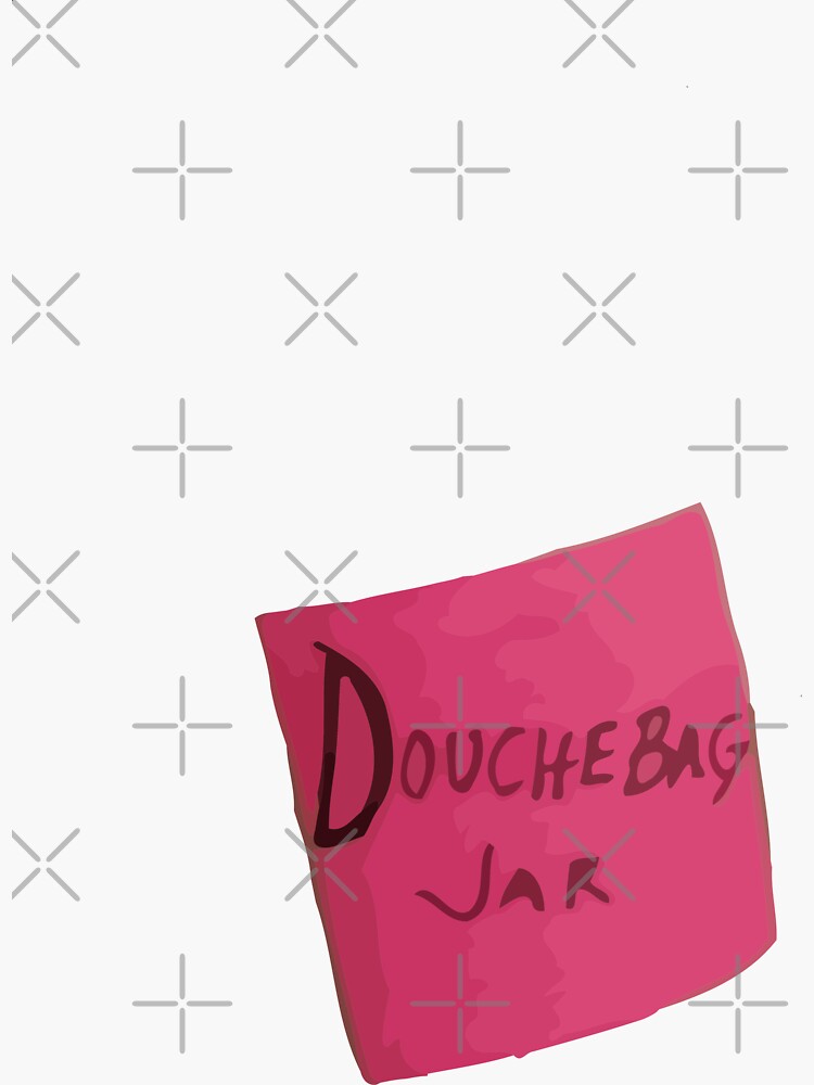 "Douchebag Jar" Sticker for Sale by GloriousWax | Redbubble