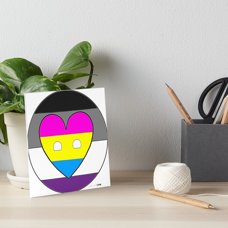 "Asexual Panromantic face" Art Board Print by LGBTQIACOMIX | Redbubble