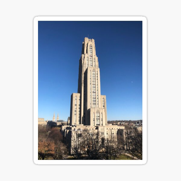 "Cathedral of Learning at the University of Pittsburgh" Sticker by ...