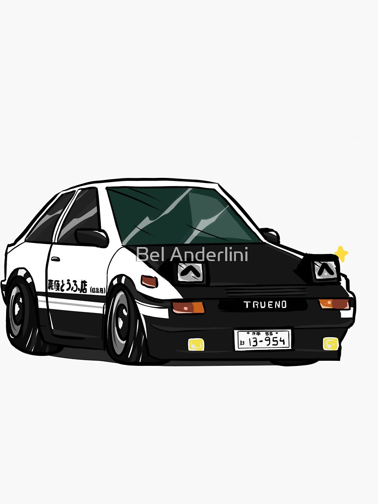 "AE86" Sticker for Sale by Isabelial | Redbubble