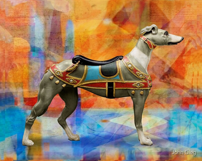 "Carousel greyhound." by John Gieg | Redbubble
