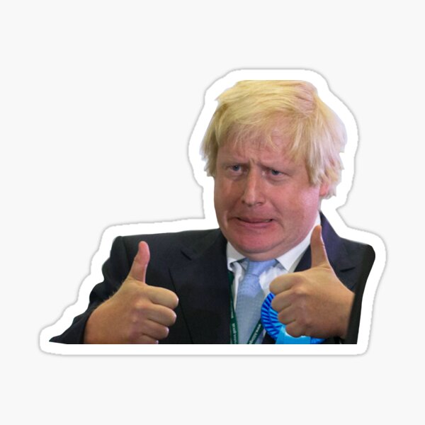 "Boris Johnson Prime Minister Please No" Sticker by BoldDuck | Redbubble