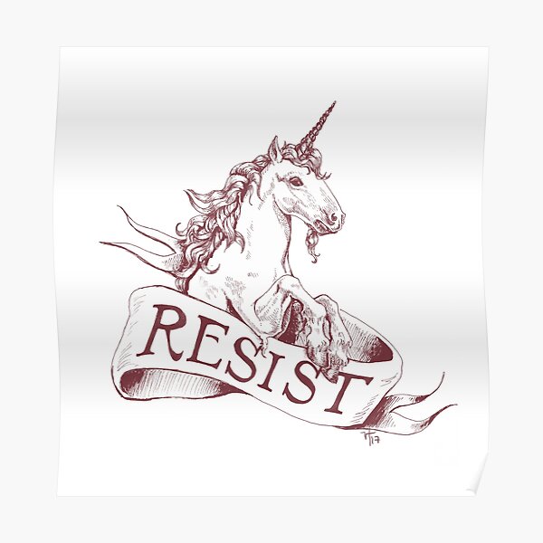 "Resist" Poster for Sale by rebeccaflaum | Redbubble