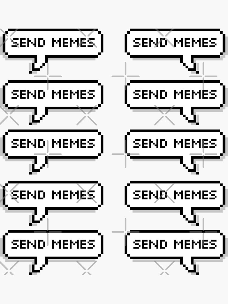 Send Memes 10 Stickers Set Sticker For Sale By ApparelFactory send-memes-10-stickers-set-sticker-for-sale-by-apparelfactory