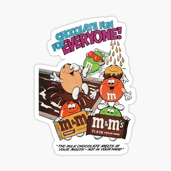 M And Ms Stickers | Redbubble