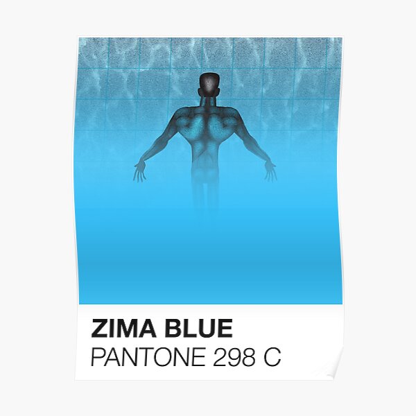 "Zima Blue" Poster for Sale by MicroGalaxies | Redbubble