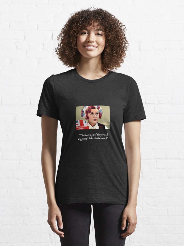 "Mrs Slocombe Are You Being Served" T-shirt for Sale by Art-of-Comedy ...