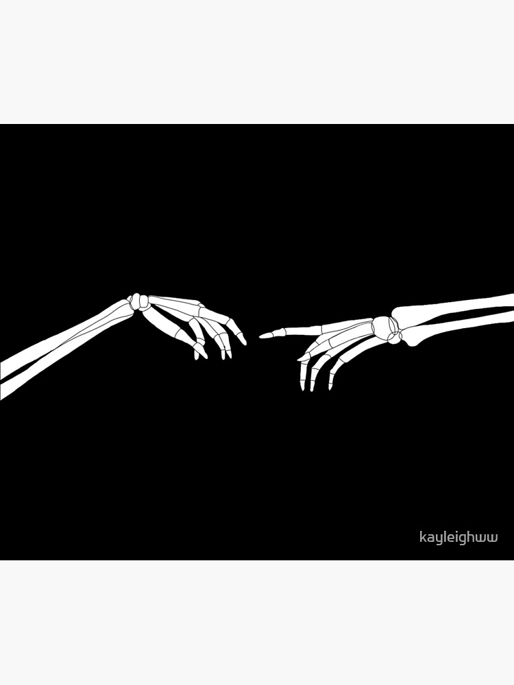 "Creation of Adam Skeleton Hands" Art Print for Sale by kayleighww ...