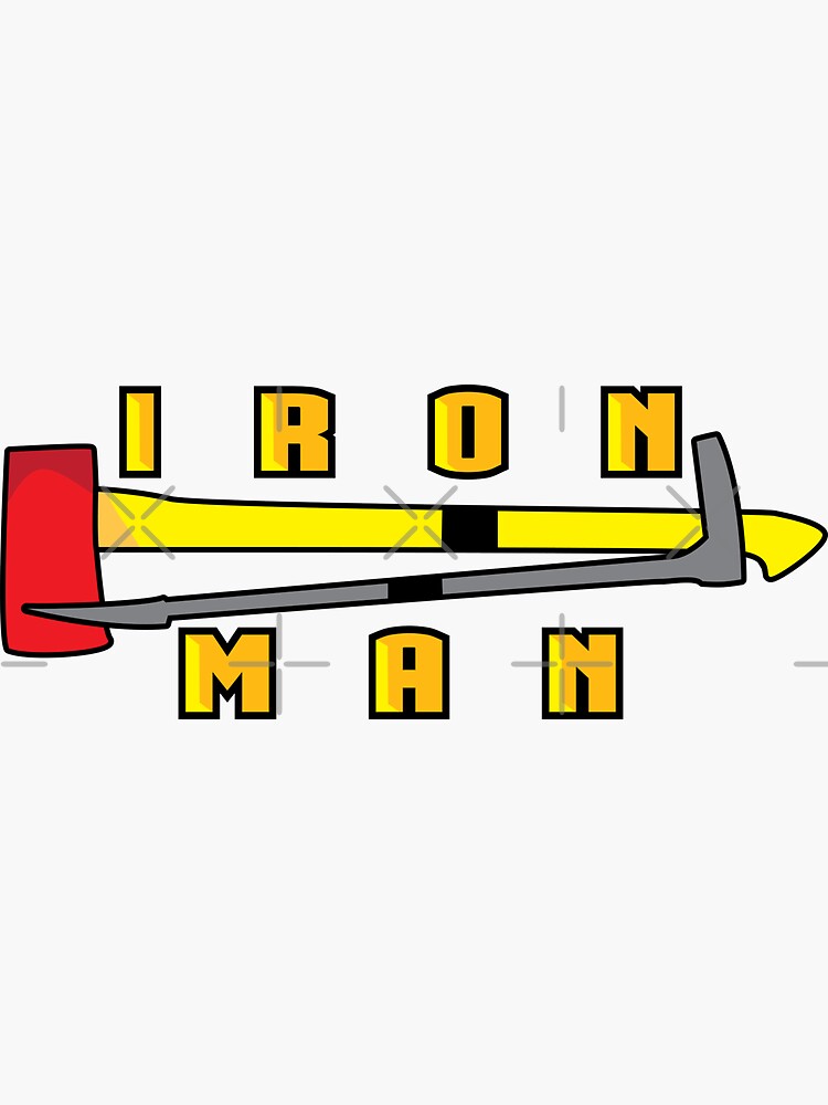 "Firefighter Irons " Sticker for Sale by MayhemDesigns | Redbubble