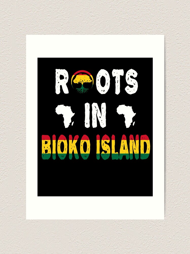 Bioko Island African Diaspora Ancestry Dna Roots Africa Map Art Print For Sale By Cnkna