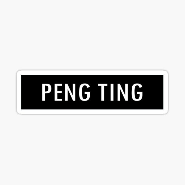 "Peng Ting" Sticker by Kuebsart | Redbubble