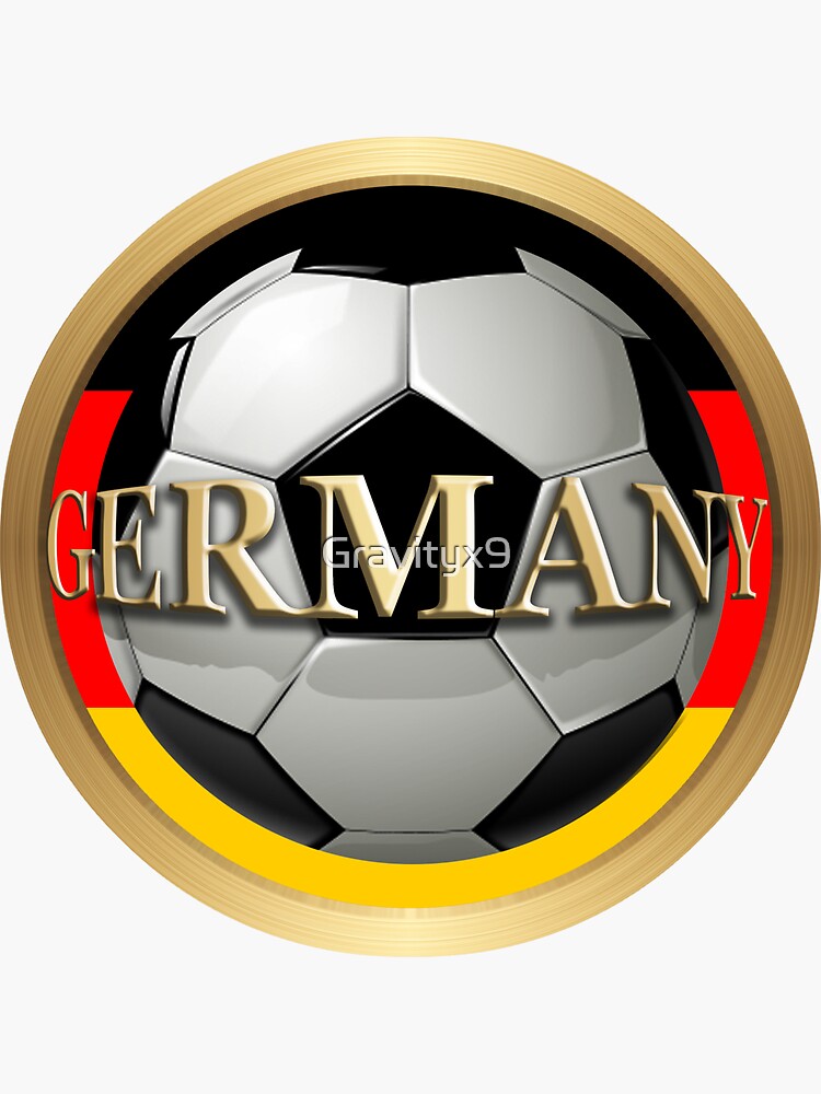 "Germany Soccer Ball" Sticker by Gravityx9 | Redbubble