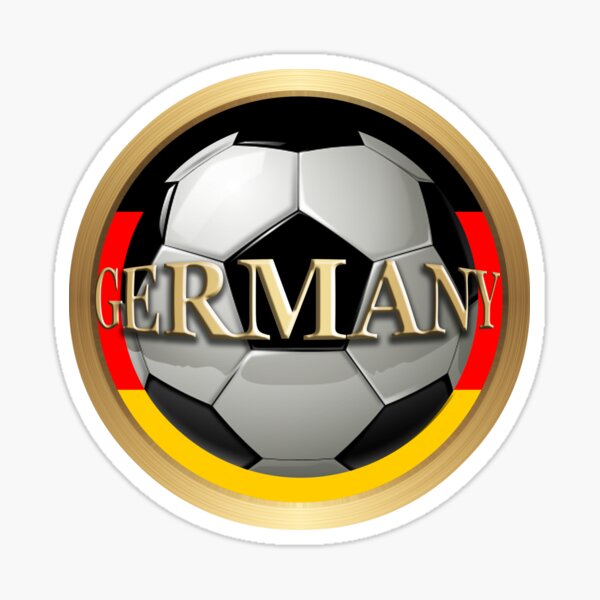 "Germany Soccer Ball" Sticker by Gravityx9 | Redbubble