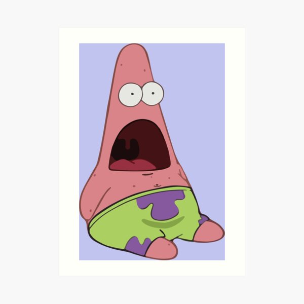 "Patrick Surprised Meme" Art Print for Sale by one-lonely-boy | Redbubble