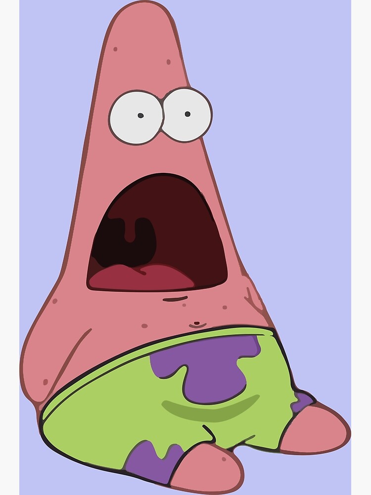 "Patrick Surprised Meme" Photographic Print by one-lonely-boy | Redbubble