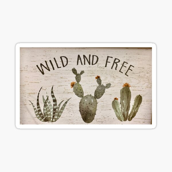 "Wild and free " Sticker for Sale by BethUl | Redbubble