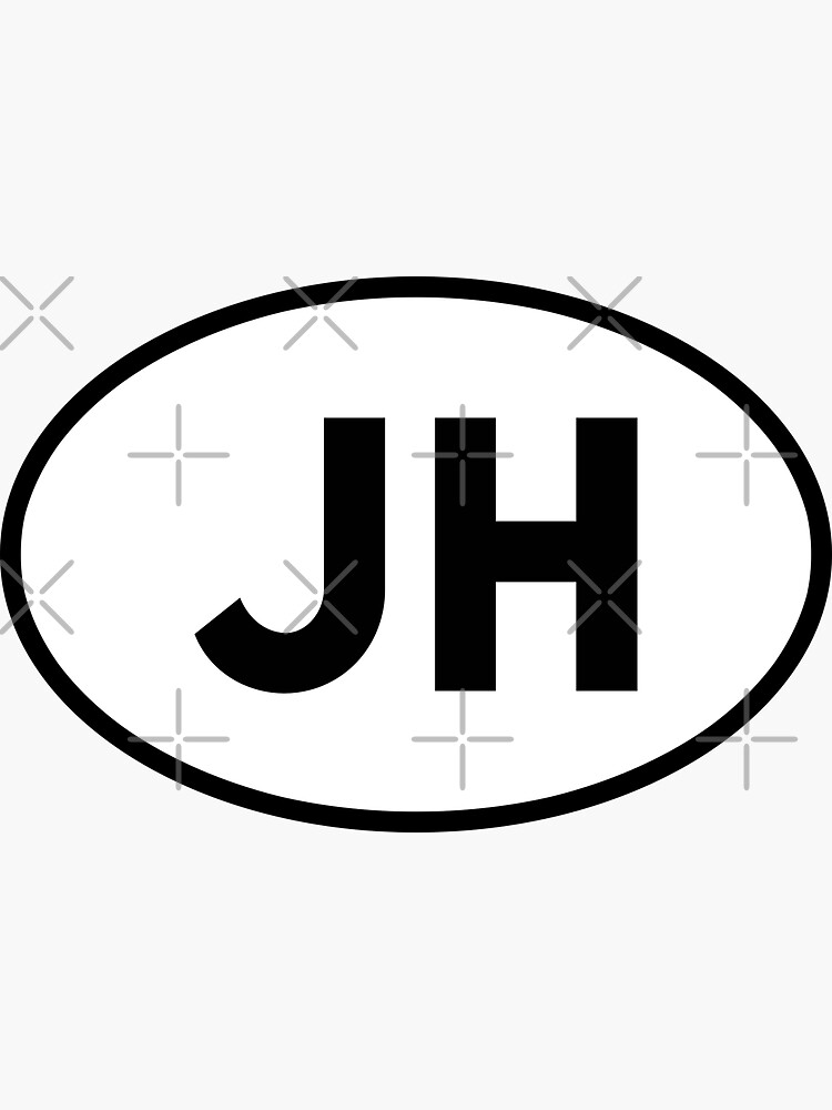 "Oval JH" Sticker for Sale by ovals2 | Redbubble