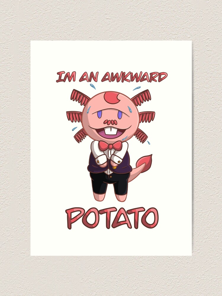 "Awkward Potato" Art Print by TheDoodlePad23 | Redbubble