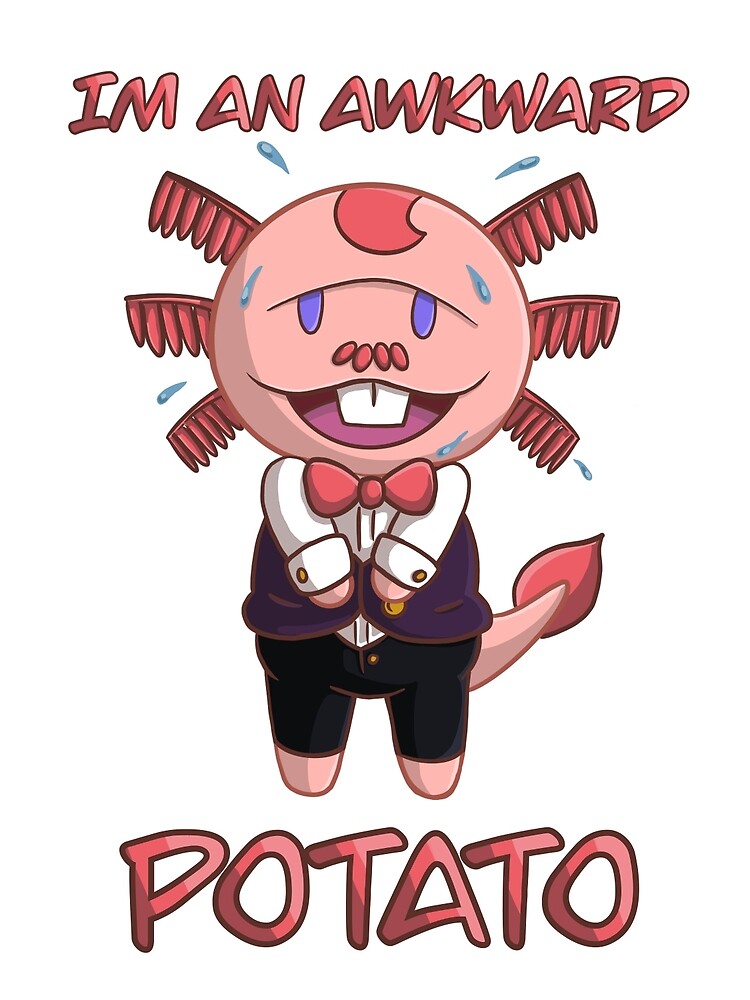 "Awkward Potato" Art Print by TheDoodlePad23 | Redbubble