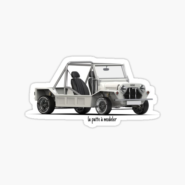 "Moke" Sticker by LaPatteAModeler | Redbubble