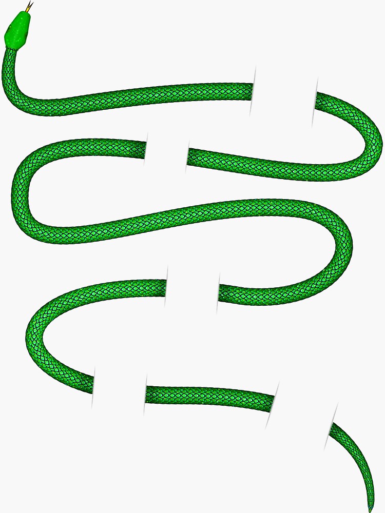 "Snake Lover 3D - Green Tree Pythons" Sticker for Sale by marsthemonkey ...