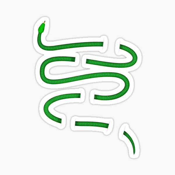 "Snake Lover 3D - Green Tree Pythons" Sticker for Sale by marsthemonkey ...