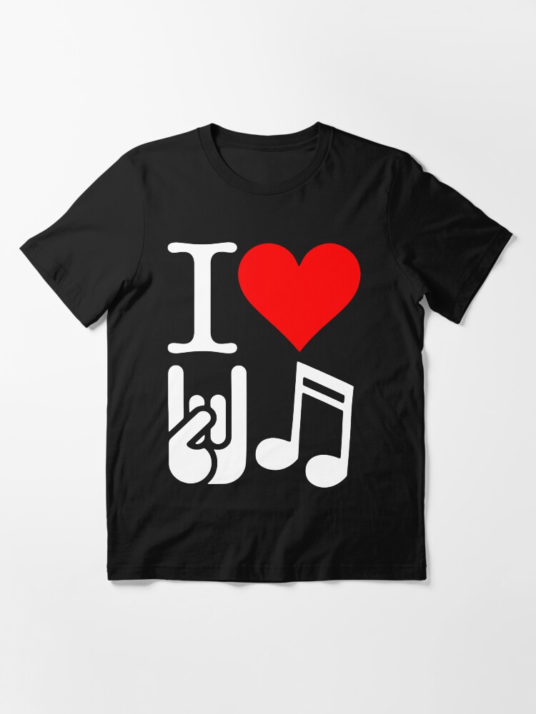 "I Love Rock N Roll " T-shirt for Sale by Technoir | Redbubble | i love ...