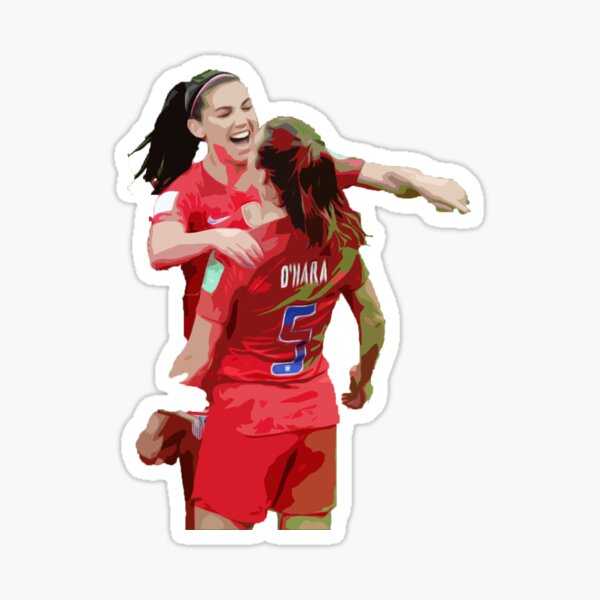 "Alex Morgan & Kelley O'Hara" Sticker for Sale by amartinezart | Redbubble