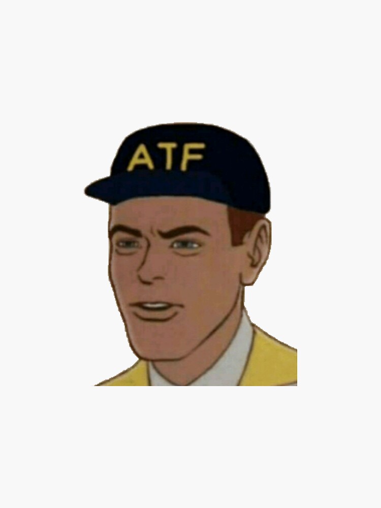 "ATF Guy Face" Sticker for Sale by Eads812 | Redbubble