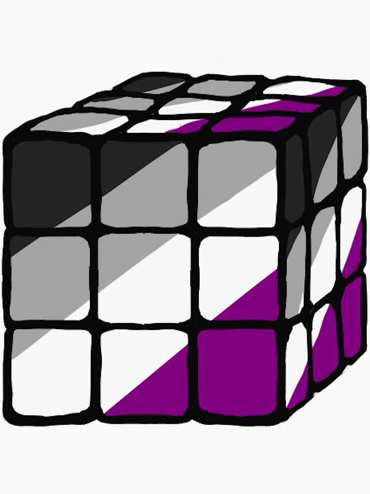 "ace pride cube" Sticker by charliecross | Redbubble